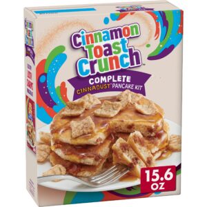 betty crocker cinnamon toast crunch pancake kit, baking mix, 15.6 oz.