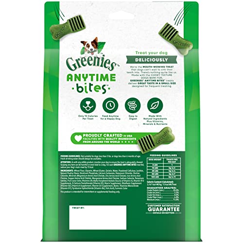 Greenies Anytime Bites Dog Treats, Original Flavor, 24 oz. Bag, 1.5 Pound (Pack of 1)