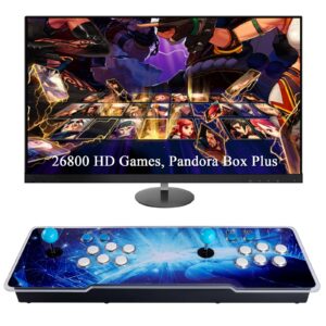 idynirel 3d pandora box 60s arcade games console for tv&pc&projector, 26800 games installed plug and play games machine, 1280x720 full hd, search/save/hide/pause games, favorite list, 1-4 players……