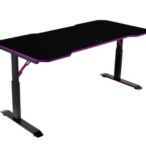 Cooler Master GD160 PC Gamimg Desk, Onesize, Black, Purple