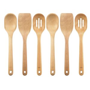 oxo good grips 6-piece wooden cooking utensil set