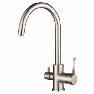 techzm water filtration kitchen faucet 3 way water filter taps brushed nickel