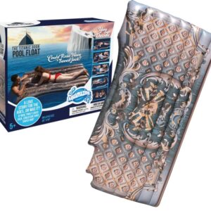 The Original Titanic Movie Pool Float- 48"x84" Inflatable Double Sized 2-Person Raft of Floating Door-Fun Swimming Lounger - Could Rose Really Have Saved Jack?- Great Gift for Film Fans & Birthdays