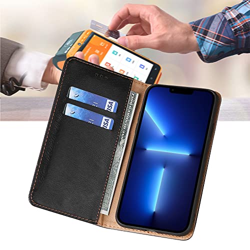 Fansipro Wallet Folio Case for Samsung GALAXY A40, Premium PU Leather Slim Fit Cover for Galaxy A40, 2 Card Slots, Easy Take, Black