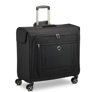 DELSEY Paris Luggage Helium DLX Garment Bag with Spinner Wheels, Black, 24 Inch