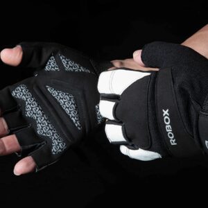 ROBOX Workout Gloves for Men and Women - Reinforced Palm Exercise, Training, Gym Gloves for Weight Lifting (Large)