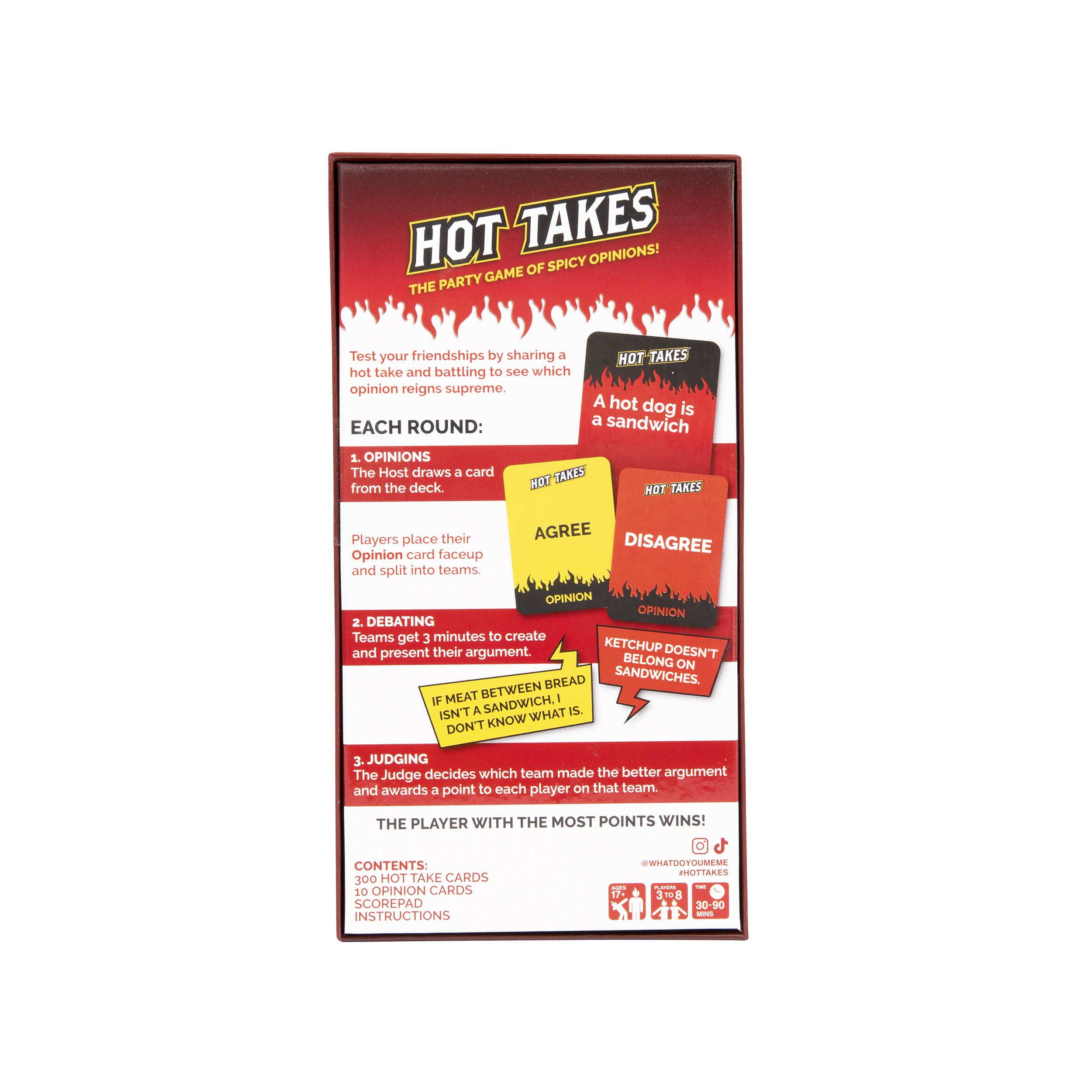 WHAT DO YOU MEME? Hot Takes - The Party Game of Spicy Opinions - Adult Party Games & Fun Gifts for Adults