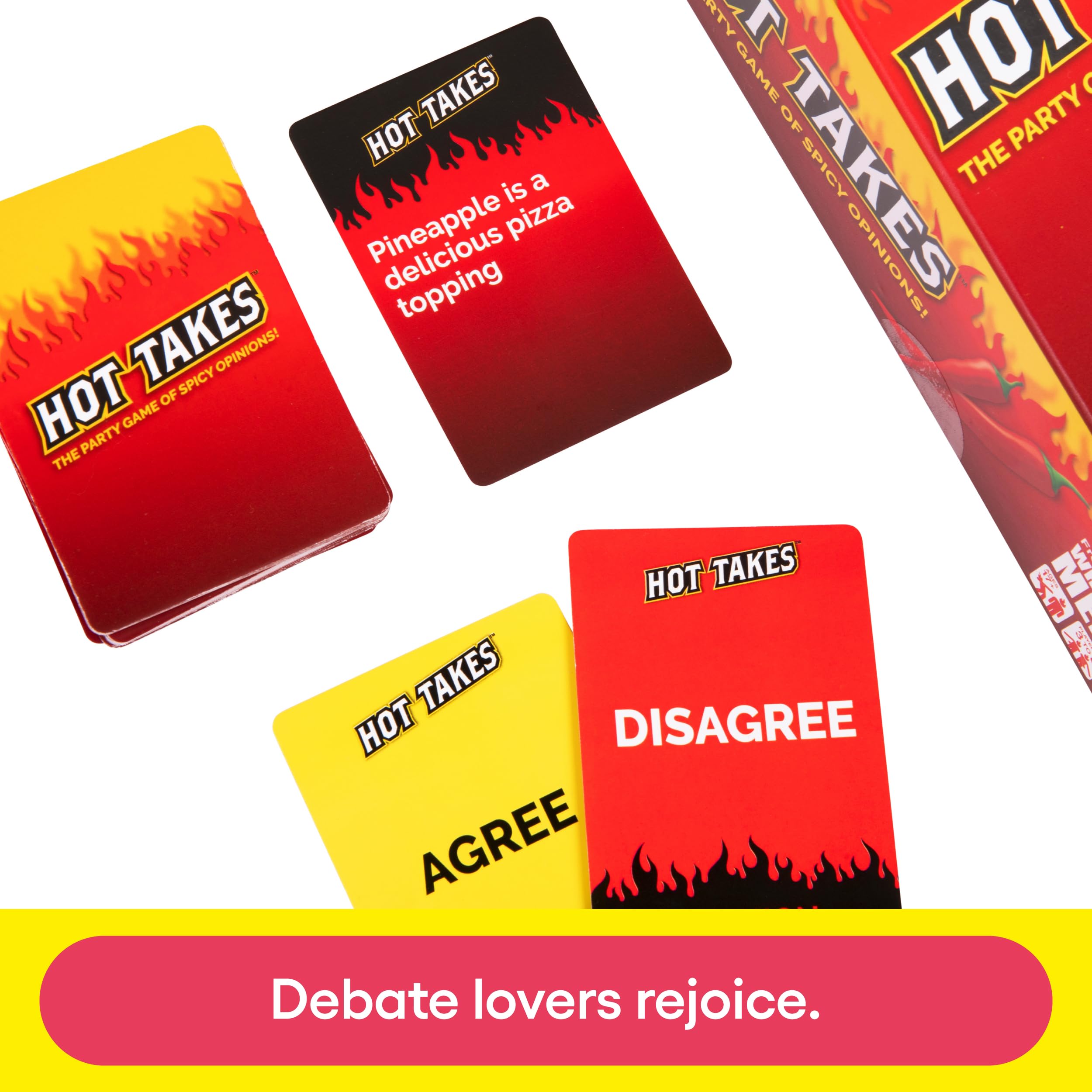 WHAT DO YOU MEME? Hot Takes - The Party Game of Spicy Opinions - Adult Party Games & Fun Gifts for Adults