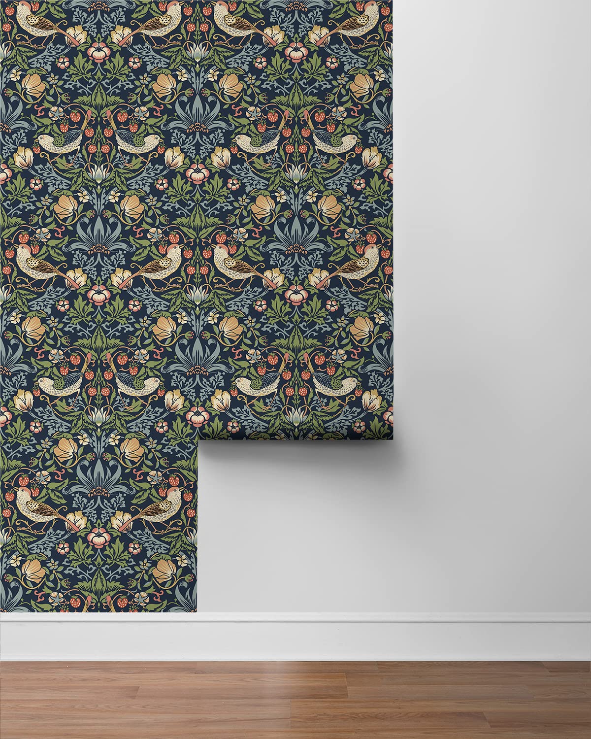 NextWall Aves Garden Peel and Stick Wallpaper (Midnight Blue)