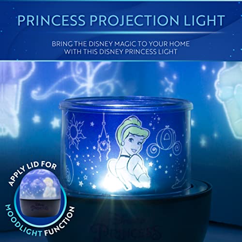 Disney Projector Night Light - Disney Princess Scenes, Ariel Rapunzel Cinderella & Mulan Night Light and Decoration for Girls Bedroom Walls and Ceiling