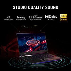 ASUS ROG Strix Scar 15 (2022) Gaming Laptop, 15.6” 300Hz IPS FHD Display, NVIDIA GeForce RTX 3070 Ti,Intel Core i9 12900H, 16GB DDR5, 1TB SSD, Per-Key RGB Keyboard, Windows 11 Home, G533ZW-AS94