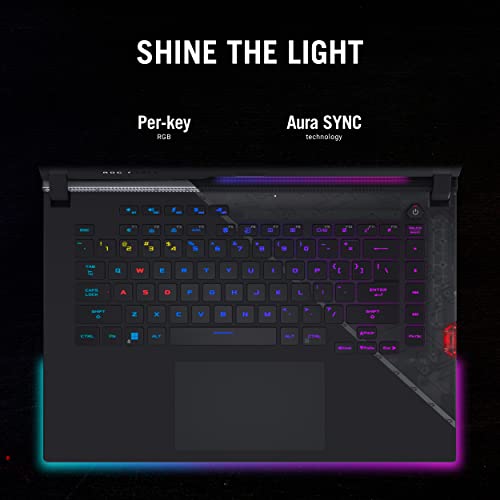 ASUS ROG Strix Scar 15 (2022) Gaming Laptop, 15.6” 300Hz IPS FHD Display, NVIDIA GeForce RTX 3070 Ti,Intel Core i9 12900H, 16GB DDR5, 1TB SSD, Per-Key RGB Keyboard, Windows 11 Home, G533ZW-AS94