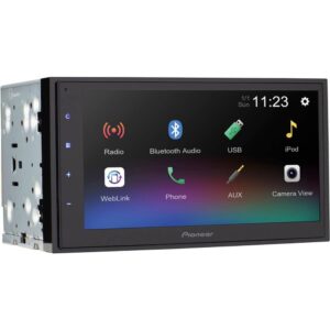 Pioneer DMH-342EX Digital Multimedia Receiver with Weblink, 6.8” Capacitive Touchscreen, Double-DIN, Built-in Bluetooth, Amazon Alexa via App, Backup Camera Compatible