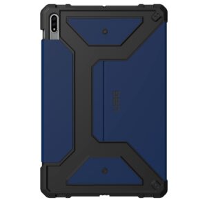 URBAN ARMOR GEAR UAG Designed for Galaxy Tab S8 Plus 12.4-inch (SM-X800 & SM-X806) Case Rugged Smooth Exterior Material Heavy Duty Folio Stand Metropolis SE Protective Cover, Mallard