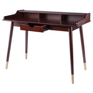 Winsome Wood Sonja Writing Desk, Walnut, 47.2"W x 22"D x 34"H