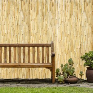 Backyard X-Scapes Natural Reed Fencing Decorative Fence for Backyard Garden Fencing Divider 4 ft H x 8 ft L