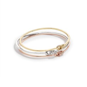 coach women's signature c logo bangle bracelet set