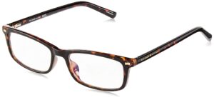 kate spade new york women's kate spade female optical style jodie2 rectangular reading glasses, dark havana gold/demo lens, 50mm, 16mm + 1.5