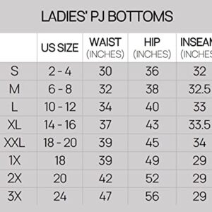 3 Pack: Womens Plus Size Pajama Pants Yummy Soft Knit Pajamas for Women Pant Bottoms Clothes Sexy Pijamas de mujer Sets PJs Fuzzy Silk Sleepwear Lounge Comfy Night Plaid Pink PJ Just My - Set 3, 1X