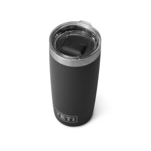 yeti rambler 10 oz tumbler, stainless steel, vacuum insulated with magslider lid, black