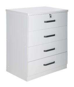 better home products carell furniture super jumbo 4 drawer storage chest dresser in white