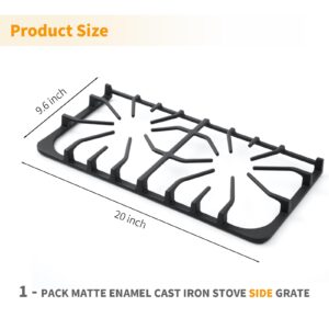 807327101 Burner Grate Replacement Parts for Frigidaire Stove Parts Kenmore Gas Range Parts Stove Surface Top Side Grate Cast Iron Rack 1 Pack