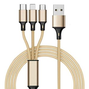 pro usb 3in1 multi cable compatible with microsoft surface duo 2 data universal extra strength for fast quick charging speeds! (rose)