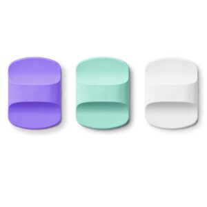 aliensx magslider replacement kit, 3 pack, magnetic slider block fits yeti rtic tumblers magnetic lids 10/16 / 20/26 / 30 oz and more other ramblers (purple/white/aqua)