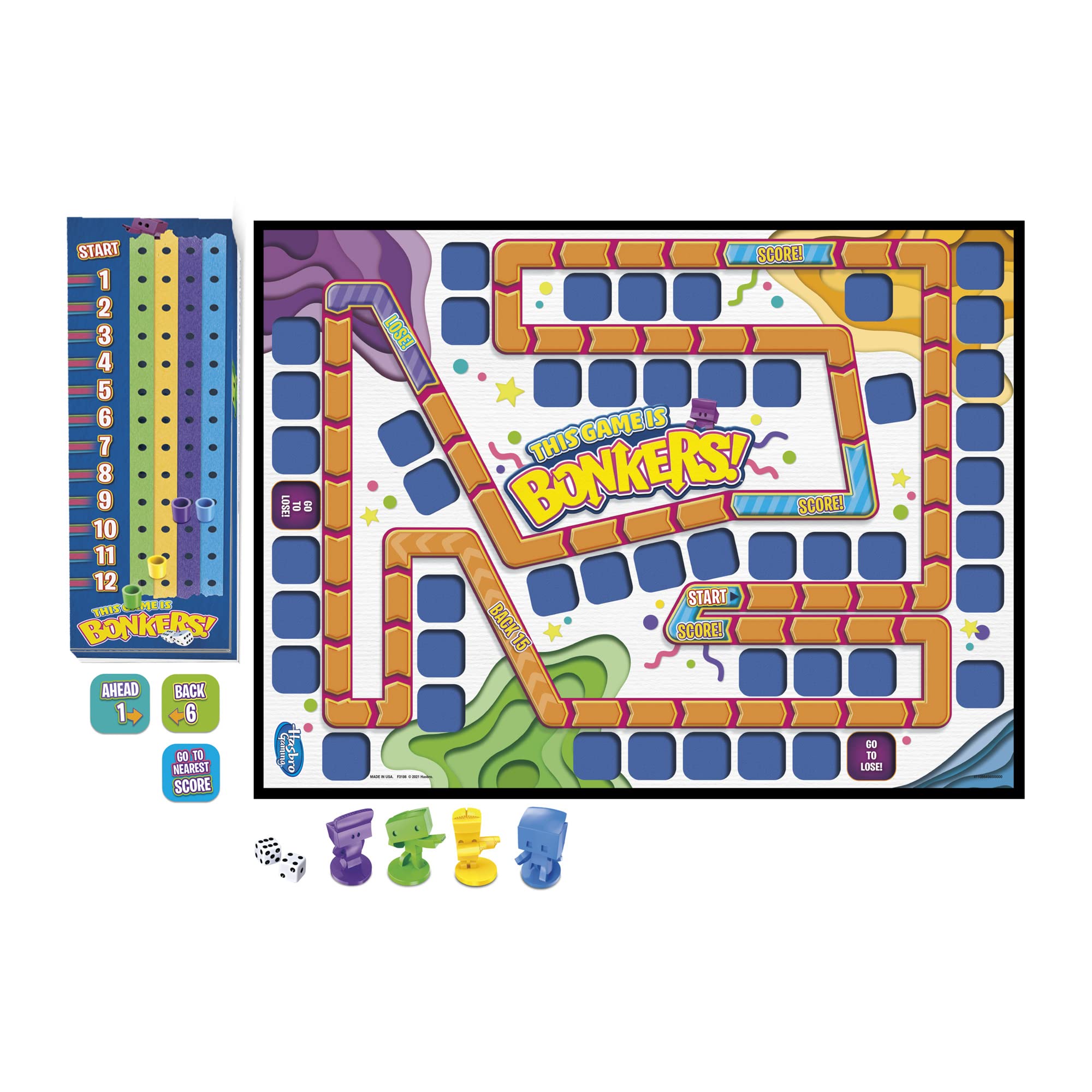 Hasbro Gaming This Game is Bonkers Board Game, Fresh Update of Classic Family Board Game, Wacky and Fun Board Games for Kids 8 and Up