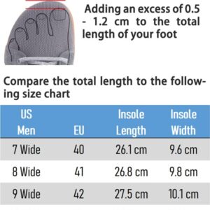 WHITIN Men's Extra Wide Width Casual Barefoot Sneakers Zero Drop Sole W81 Size 12W Minimus Minimalist Tennis Shoes Fashion Walking Grey Gum 45