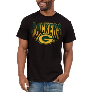 junk food clothing x nfl - green bay packers - team spotlight - unisex adult short sleeve fan t-shirt for men and women - size large