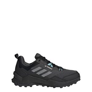 adidas women's terrex ax4 sneaker, core black/grey/mint ton, 9