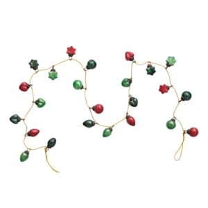 creative co-op mercury glass ball ornament garland