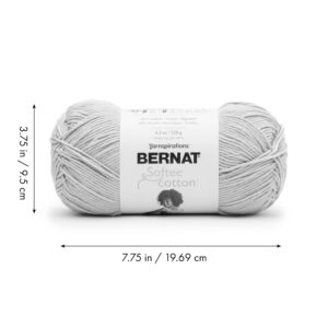 Bernat Softee Cotton Pool Green Yarn - 3 Pack of 120g/4.25oz - Nylon - 3 DK (Light) - 254 Yards - Knitting, Crocheting & Crafts