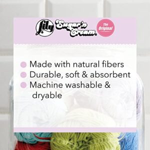 Lily Sugar'N Cream Wine Yarn - 6 Pack of 71g/2.5oz - Cotton - 4 Medium (Worsted) - 120 Yards - Knitting/Crochet