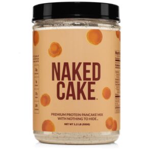 naked cake - high protein pancake & waffle mix, 22g protein per serving, gluten free, non-gmo, no soy, no artificial sweeteners, flavors or colors - 1.2 lb (buttermilk)