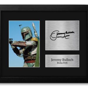 HWC Trading Jeremy Bulloch USL Framed Signed Printed Autograph Star Wars Boba Fett Print Photo Picture Display - US Letter Size