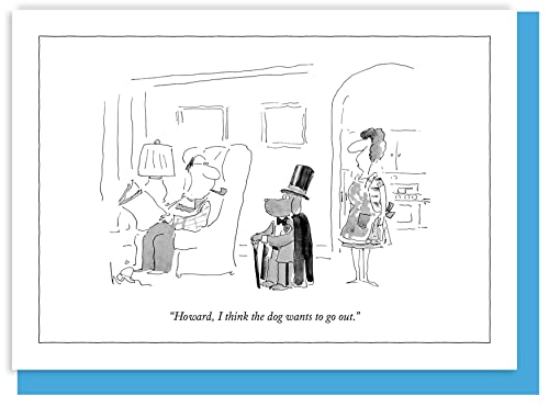 Funniest New Yorker Cartoons | Box of 8 Greeting Cards | Blank Cards with Envelopes | 5x7 | Birthday, Everyday, Thinking of You, Funny cards