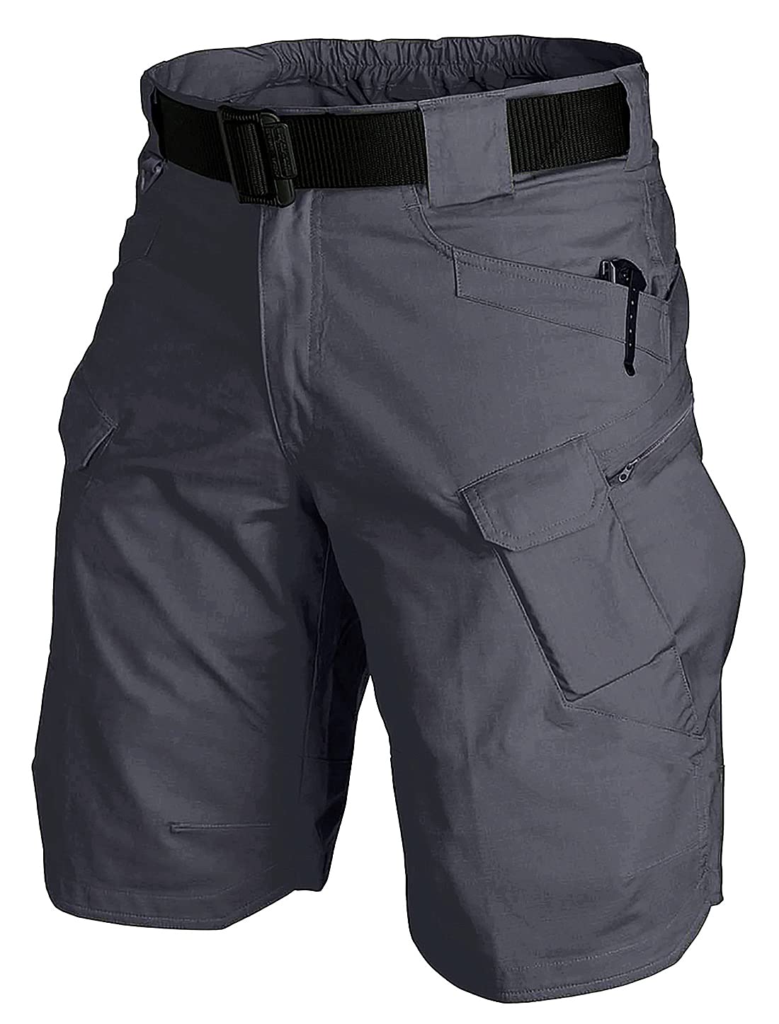 HENWENVONSON Tactical Shorts Outdoor Quick Dry Hiking Cargo Shorts Summer Work BDU Ripstop Waterproof Combat Bottoms AAA, Dark Grey