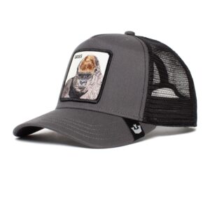 goorin bros. the farm unisex original adjustable snapback trucker hat, charcoal (the boss), one size