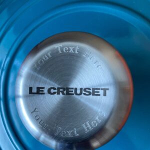 Le Creuset 7 1/4 Qt. Signature Round Dutch Oven w/Engraved Personalized Stainless Steel Knob