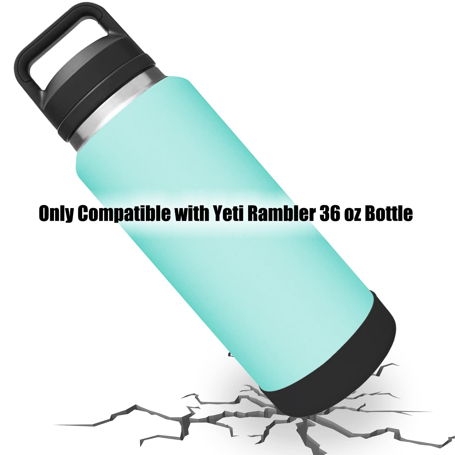 Acemoo Silicone Boot Sleeve for Yeti Rambler 36 oz, Safer Protection for Yeti Water Bottle 36 oz - Dishwasher Safe