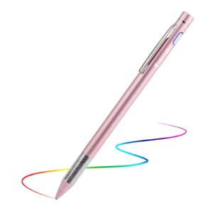 stylus pencil for lenovo chromebook flex 5/3 pen,minilabo touch screens active stylus digital pen with 1.5mm ultra fine tip stylist pen for lenovo chromebook flex 5/3 drawing and writing pencil,pink