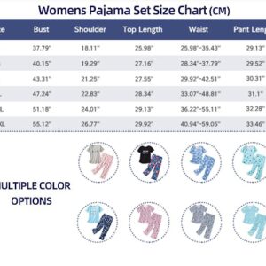 Zando Pajamas for Women Two Piece Lounge Sets Short Sleeve Womens Pajama Sets Soft Capri Pajama Pants Cotton PJS for Women Set Cute Lounge Pants Comfy PJ Pants PJ Set Green Stars Medium