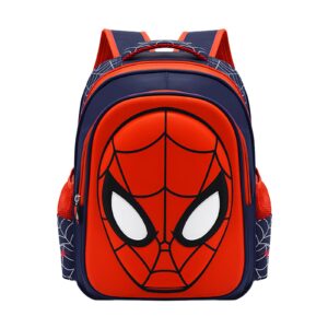 tvmpkix toddler school backpack 3d comic schoolbag waterproof lightweight backpack for elementary student schoolbag kids (navy m)