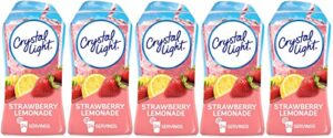 crystal light liquid water enhancer variety 5 each 1.62 fl oz bottles (assorted flavors) (strawberry lemonade)