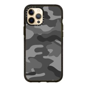 CASETiFY Impact Case for iPhone 12 Pro Max - Camo grey - Clear Black