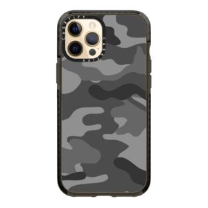 CASETiFY Impact Case for iPhone 12 Pro Max - Camo grey - Clear Black