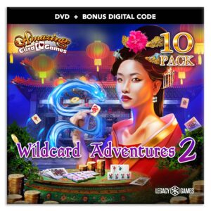 Legacy Games Card & Tile Games for PC: Wildcard Adventures Vol. 2 (10 Game Pack) - PC DVD with Digital Download Codes