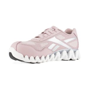 Reebok Work Women's RB151 Zig Pulse Work Construction Shoe Pink Safety, 8